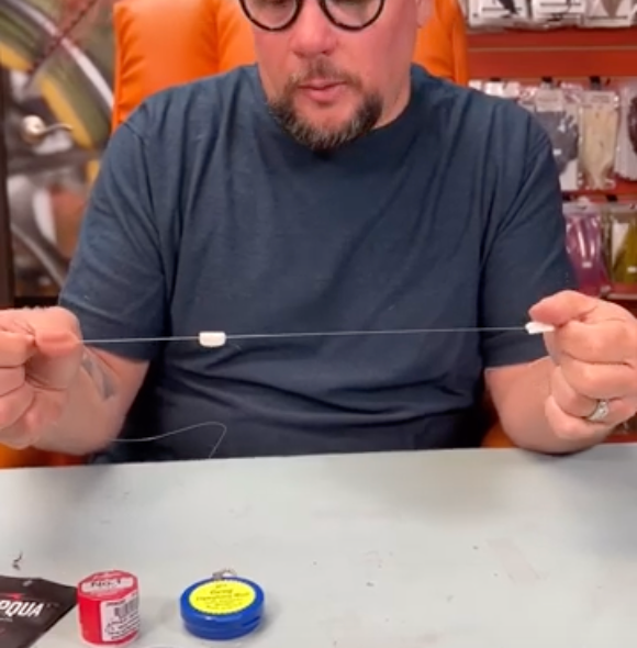 Charlie ties up his favorite sight nymphing rig - aka the "Short Leash ...