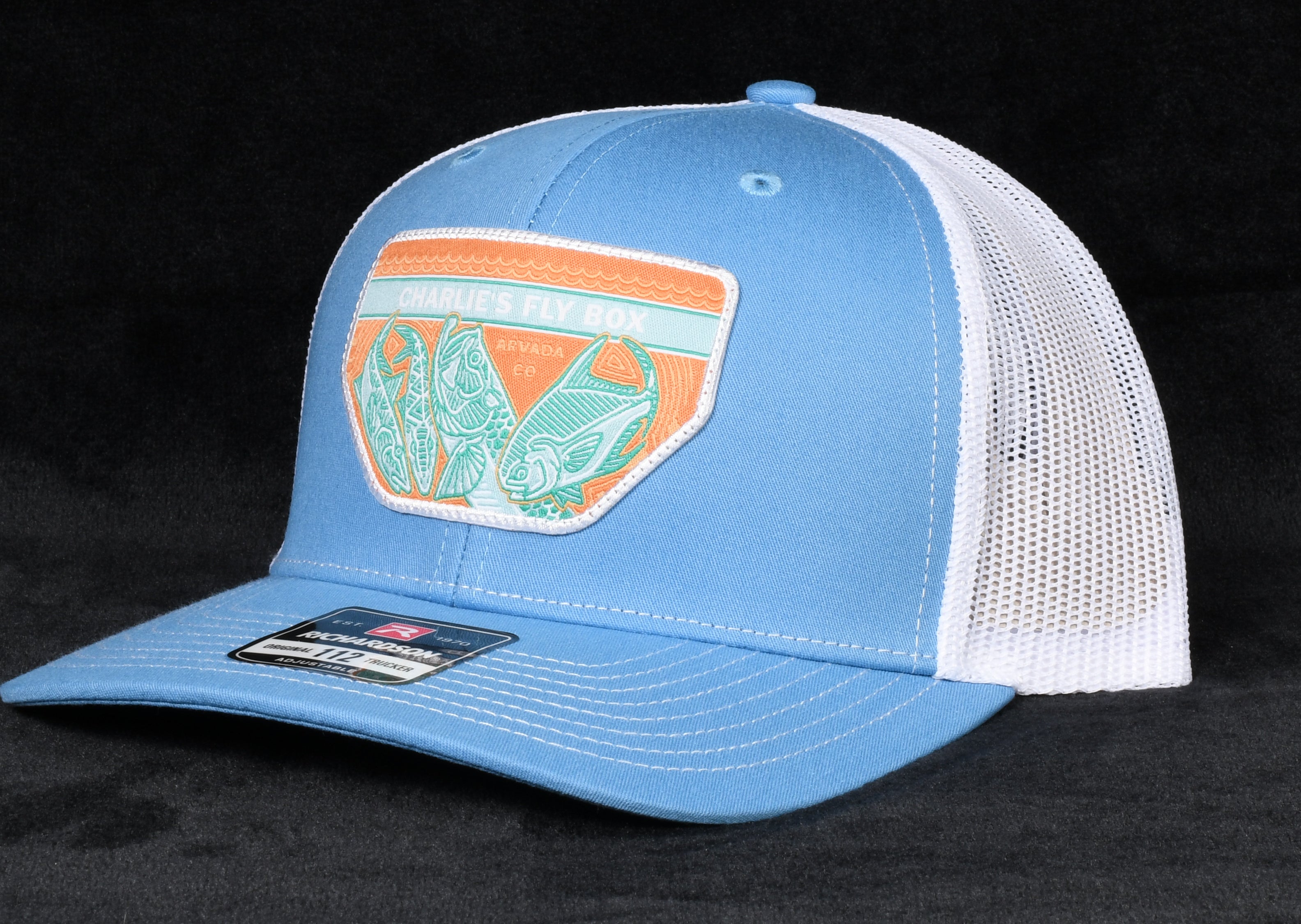 CFB Trucker Hat, Light Blue/White with Underwood Grand Slam Salt Logo ...
