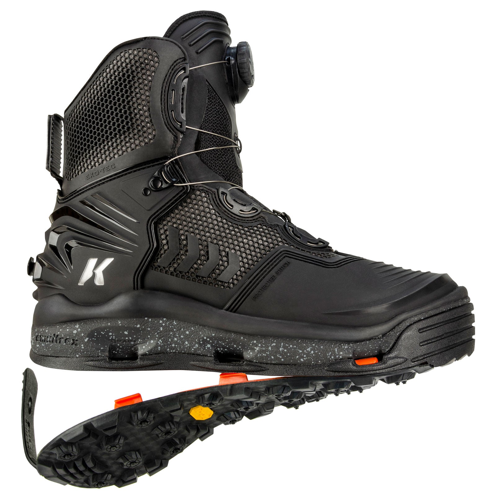 Korkers River Ops BOA Fishing Boot with Felt & Vibram Soles ...