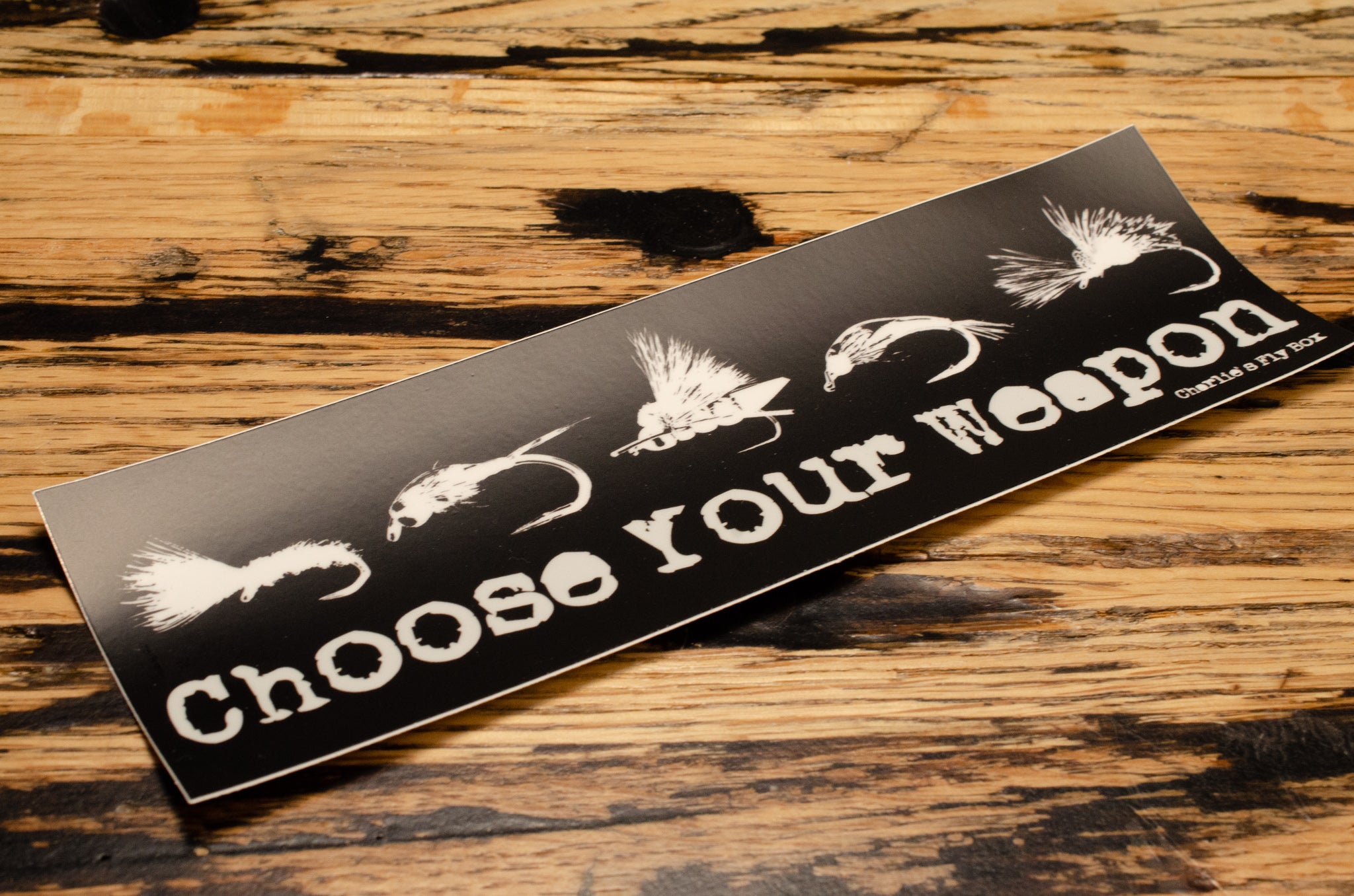 CFB Choose Your Weapon Sticker – charliesflybox